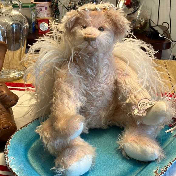 Annette Funicello | Toys | Annette Funicello Blush Colored Angel Bear ...